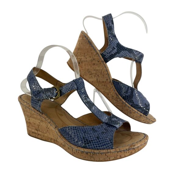 Born | Shoes | Born Wedge Heels Platform Sandal Strappy Leather Sz 1 ...
